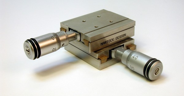 MDE258AM - Dual Axis XY Micropositioner Stage with Micrometers
