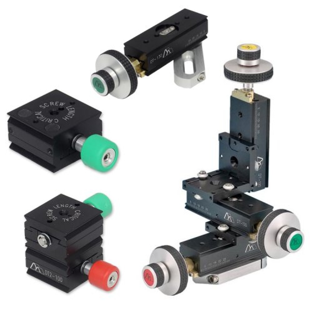 Dovetail Slides with up to 42 mm (1⅔") of travel